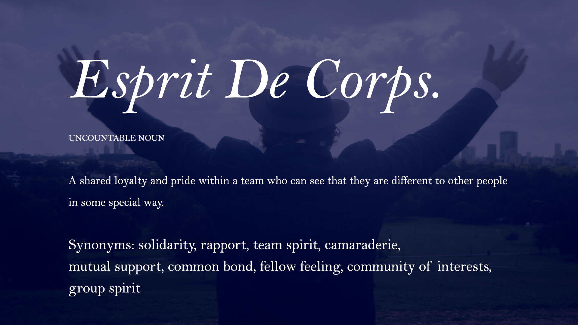 Esprit De Corps - The London Storyteller Group